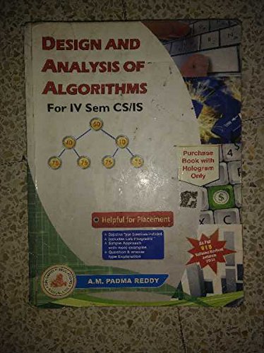 Design and Analysis of Algorithm by Padma reddy | EbookNetworking.net